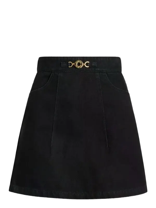 Patou Embellished A-line Mini Skirt - Black