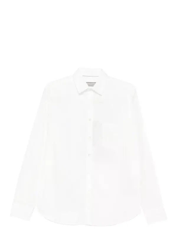 Canali Pocket Cotton Shirt - White