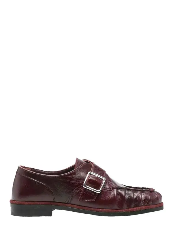 ALOHAS Leather Loafers - Red