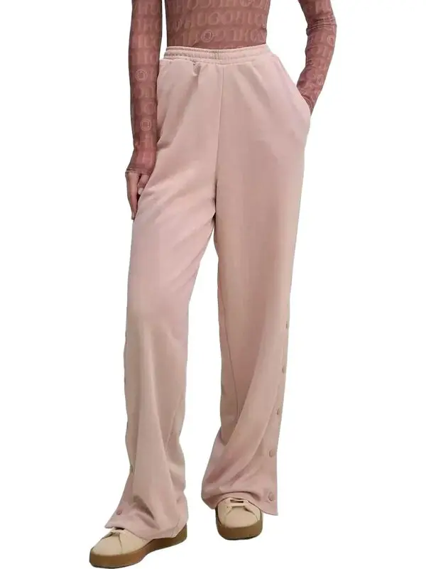 Hugo Button-detail Trousers - Pink