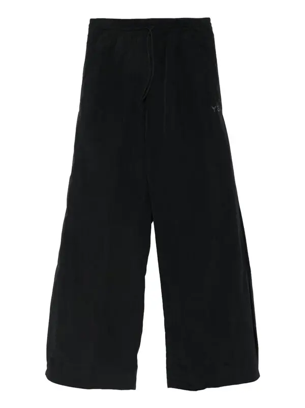 Y3 Drawstring Wide-leg Sweatpants - Black