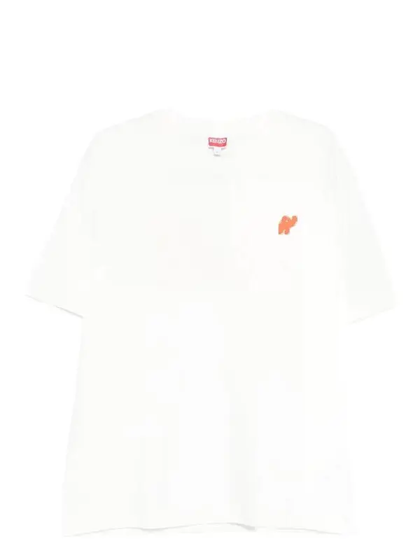 Kenzo Embroidered Organic Cotton T-shirt - White