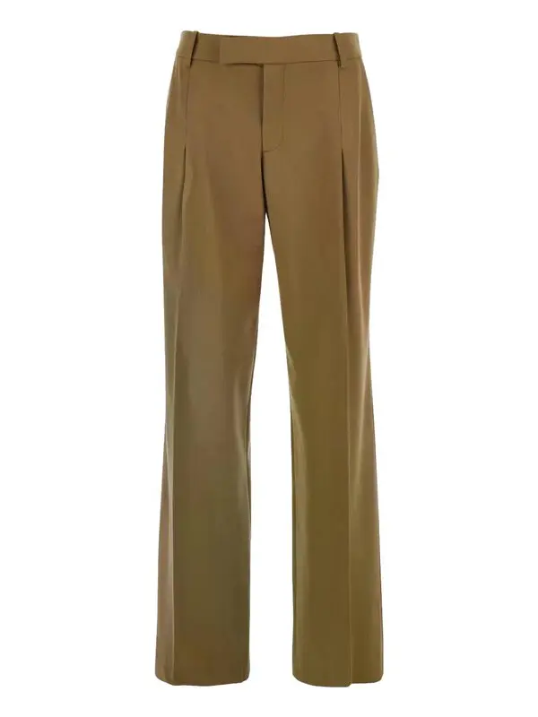 Federica Tosi Pleated-front Tailored Trousers - Brown