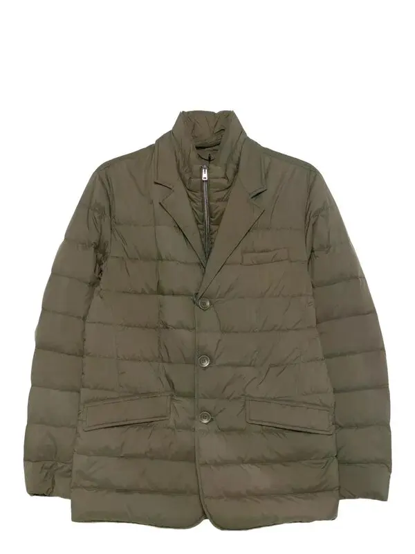 Herno Quilted Buttoned Jacket - Green