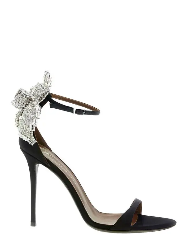 GIUSEPPE ZANOTTI 105mm Jewel-embellished Stiletto Sandals - Black