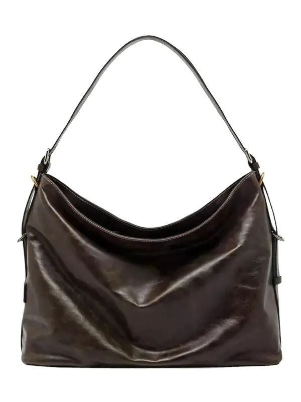 GIANNI CHIARINI Renee Leather Shoulder Bag - Brown