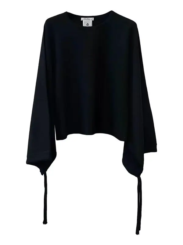 Max Mara Frais Tie-detail Sweater - Black