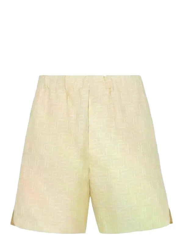 Fendi Ff-pattern Shorts - Yellow