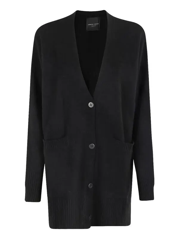 ROBERTO COLLINA Button-up Cardigan - Black