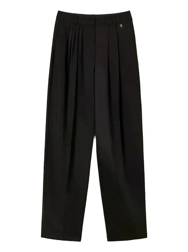 TWINSET Pleated Palazzo Pants - Black