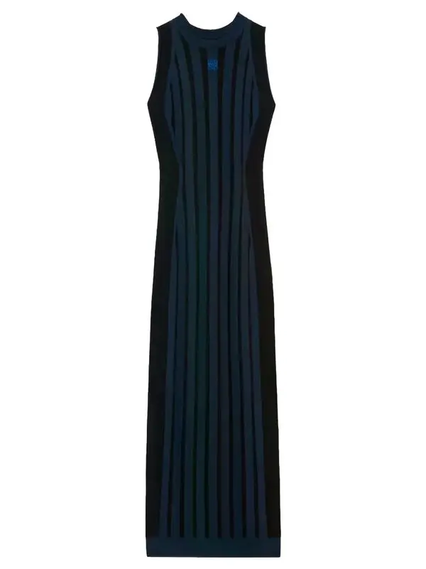 Loewe Striped Sleeveless Midi Dress - Blue