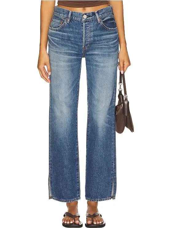 Moussy Vintage Sunset Straight Jeans - Blue