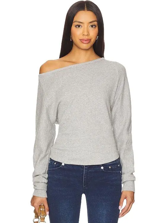 Free People We The Free Jess Long Sleeve - Heather Grey