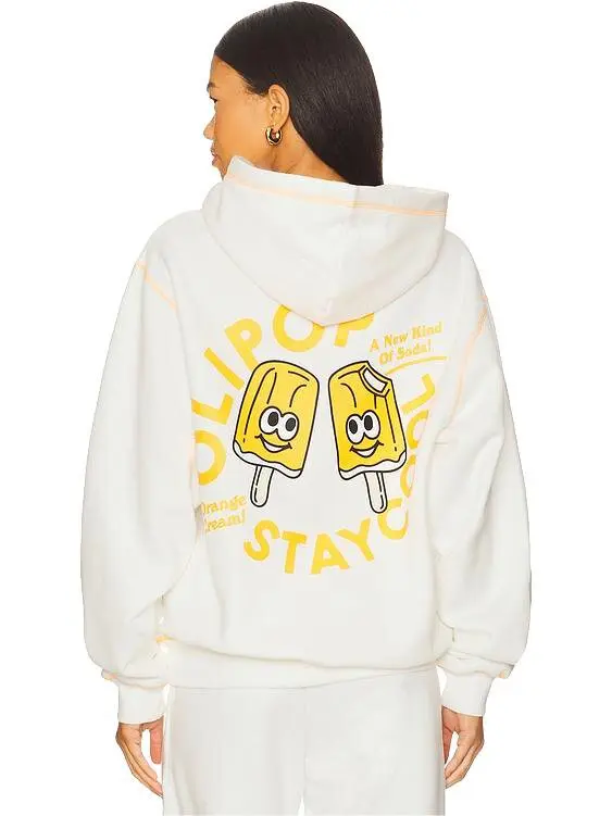 STAY COOL X Olipop Orange Cream Hoodie - White