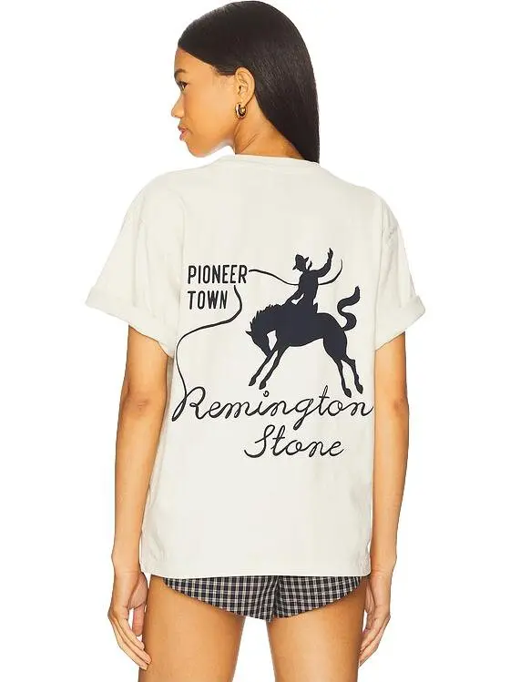 REMINGTON STONE Pioneer Town Tee - Vintage Cream