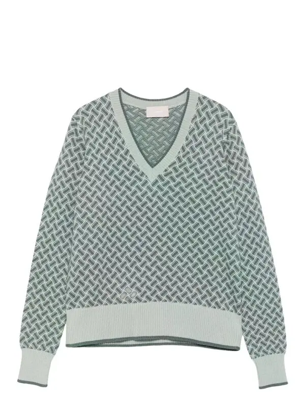 DRUMOHR V-neck Sweater - Green