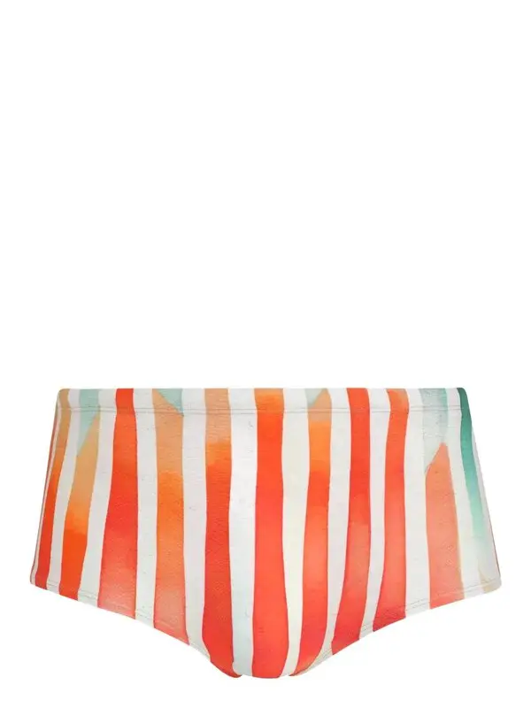 LYGIA & NANNY Striped Swim Trunks - Orange