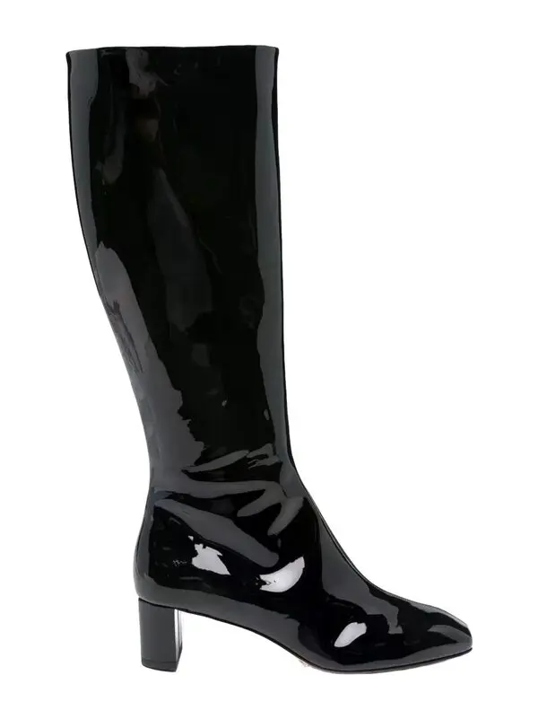 AeydĒ 45mm Marty Patent Leather Knee-high Boots - Black