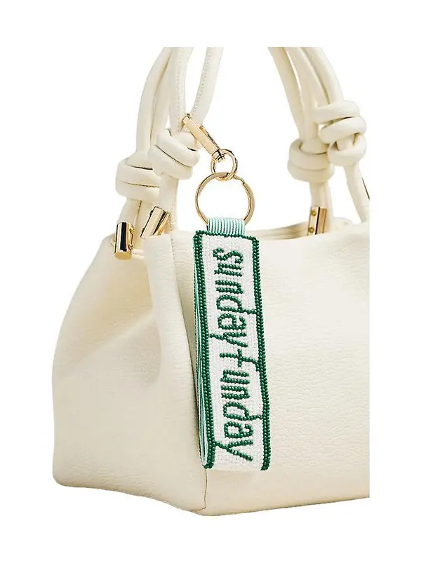 Anthropologie Beaded Bag Charm - Green