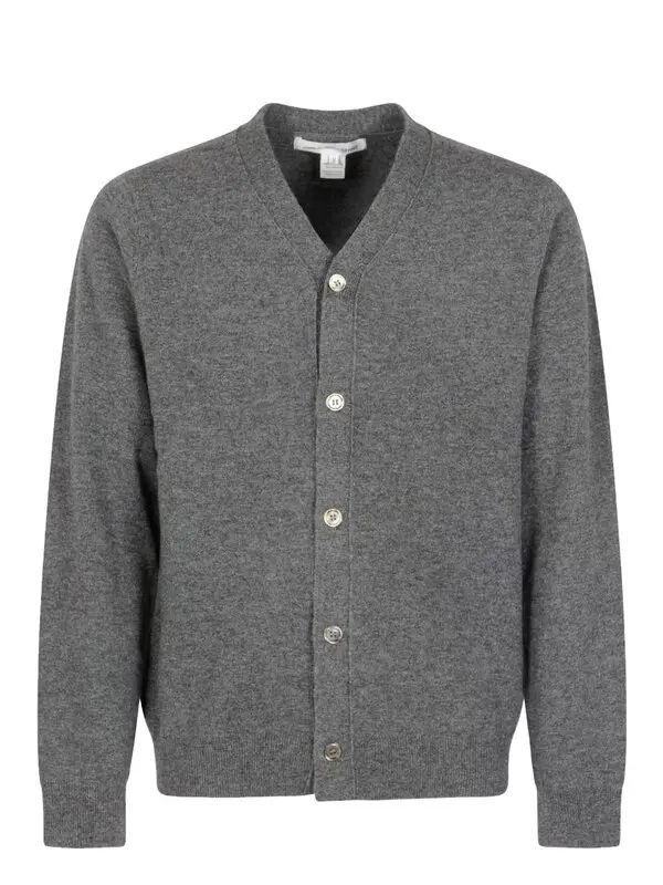 Comme Des Garçons Button-front Wool Cardigan - Grey