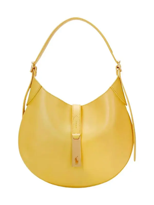 Polo Ralph Lauren Calfskin Shoulder Bag - Yellow