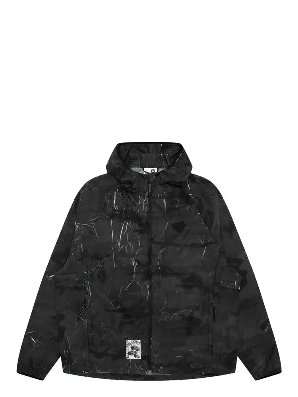 AAPE BY *A BATHING APE® Camouflage-print Hooded Jacket - Black