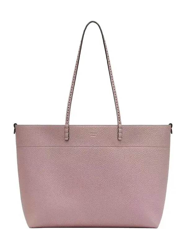 Fendi Medium Leather Roll Tote - Pink