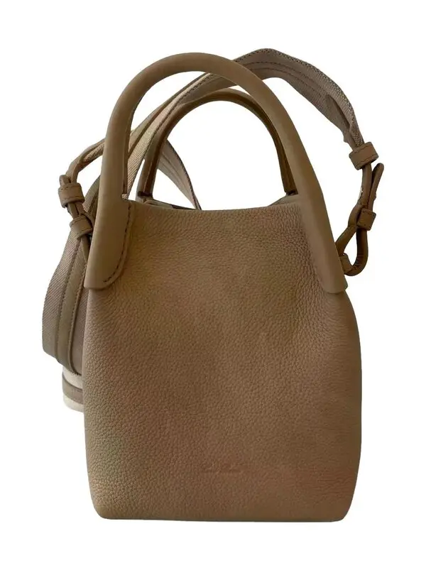 Loro Piana Micro Bale Leather Tote - Brown