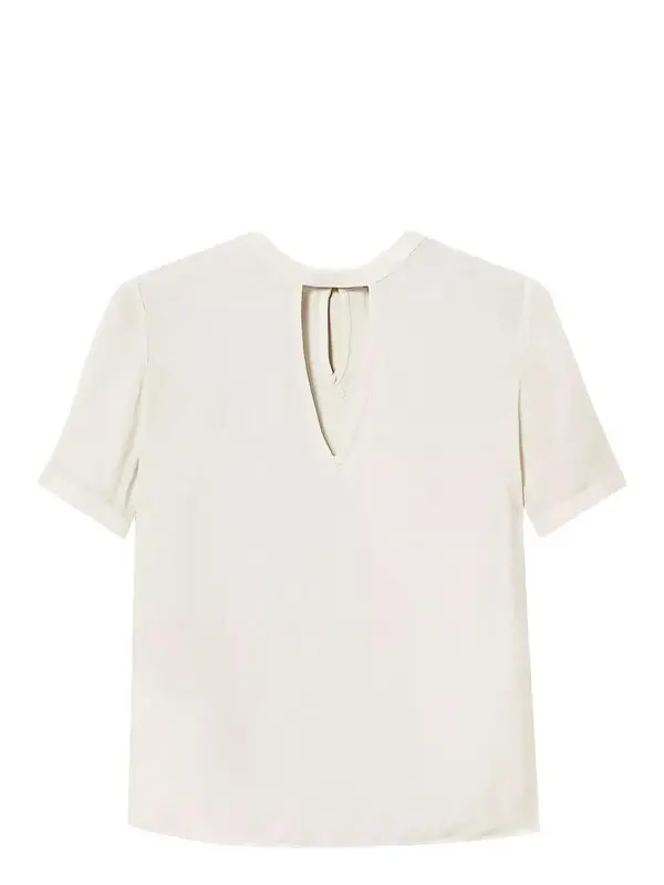 TWINSET Keyhole Neckline Blouse - White
