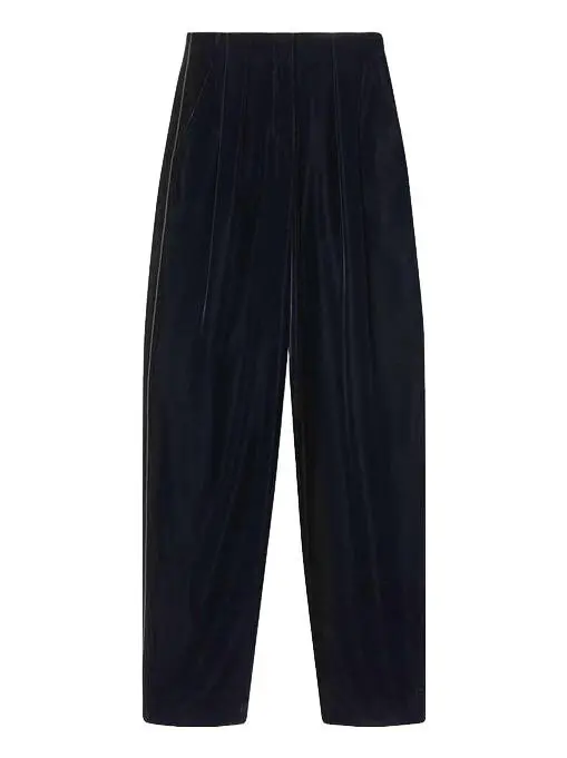 Giorgio Armani Straight-cut Velvet Trousers - Red