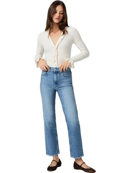 Paige Stevie Ankle Straight Jean - Denim