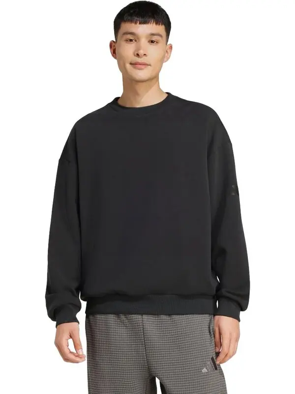 Adidas Soft Lux Relaxed Sweatshirt - Black
