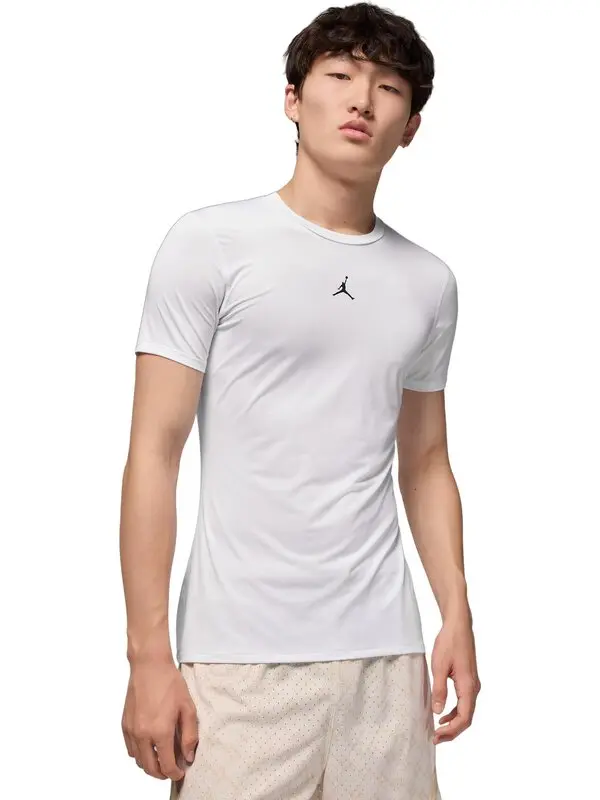 JORDAN Sport Dri-fit Short-sleeve Base Layer Top - White