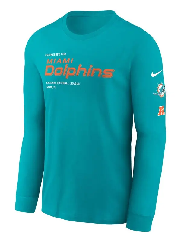 Nike Miami Dolphins Play To Win Essential Nfl Long-sleeve T-shirt - Green