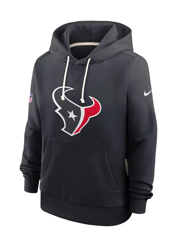 Nike Houston Texans Sideline Dri-fit Nfl Pullover Hoodie - Blue