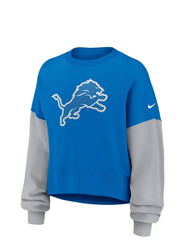 Nike Detroit Lions Nfl Pullover Crew - Blue