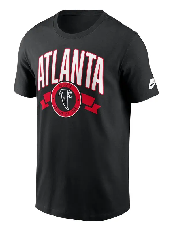 Nike Atlanta Falcons Rewind Front And Back Hit Essential Nfl T-shirt - Black