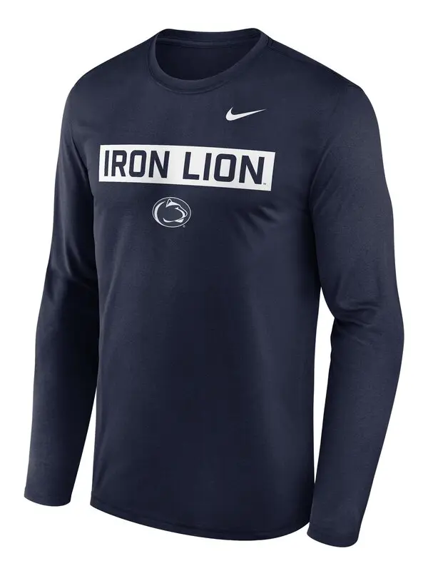 Nike Penn State Primetime Legend 2-hit Dri-fit College Long-sleeve T-shirt - Blue