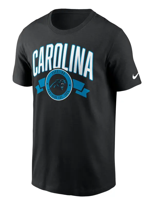 Nike Carolina Panthers Rewind Front And Back Hit Essential Nfl T-shirt - Black