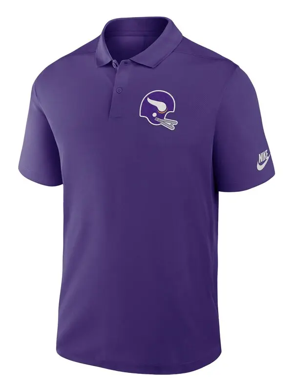 Nike Minnesota Vikings Rewind Victory Dri-fit Nfl Polo - Purple