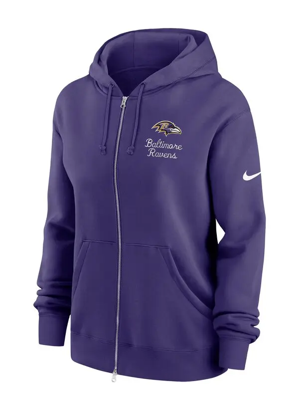 Nike Baltimore Ravens Phoenix Rewind Nfl Full-zip Hoodie - Purple