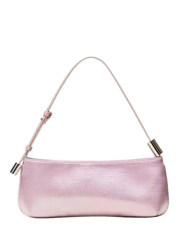 TWINSET Shantung Metallic-effect Shoulder Bag - Purple