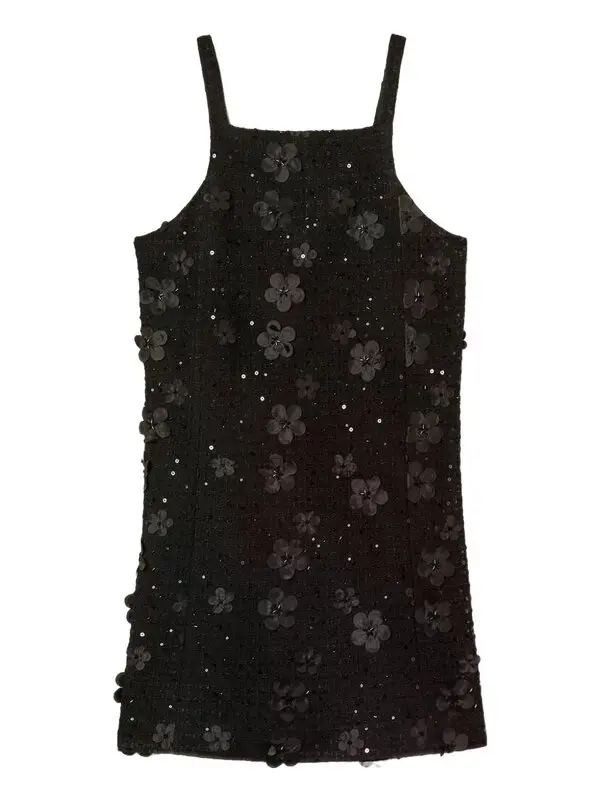 TWINSET Floral-embellished Dress - Black