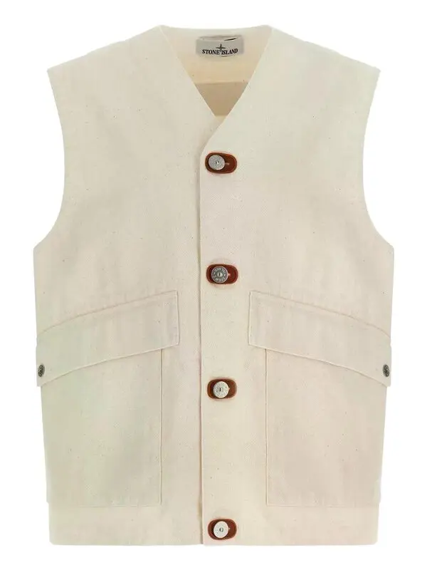 Stone Island Button-fastening Gilet - Neutrals