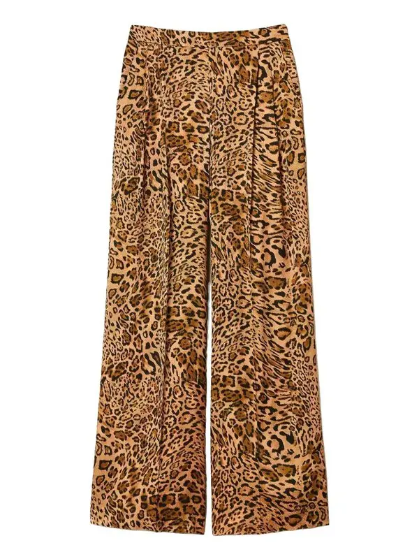 TWINSET Leopard-print Trousers - Brown