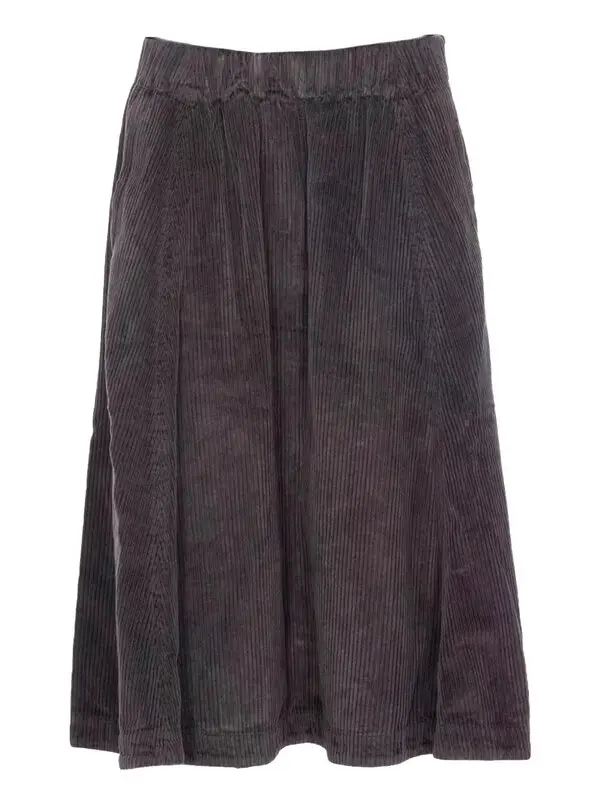 TRUE AVENUE Corduroy A-line Skirt - Brown