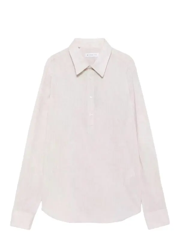 MANUEL RITZ Button-placket Shirt - Neutrals