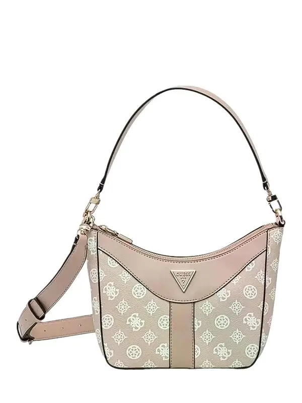 Guess Logo-plaque Shoulder Bag - Neutrals