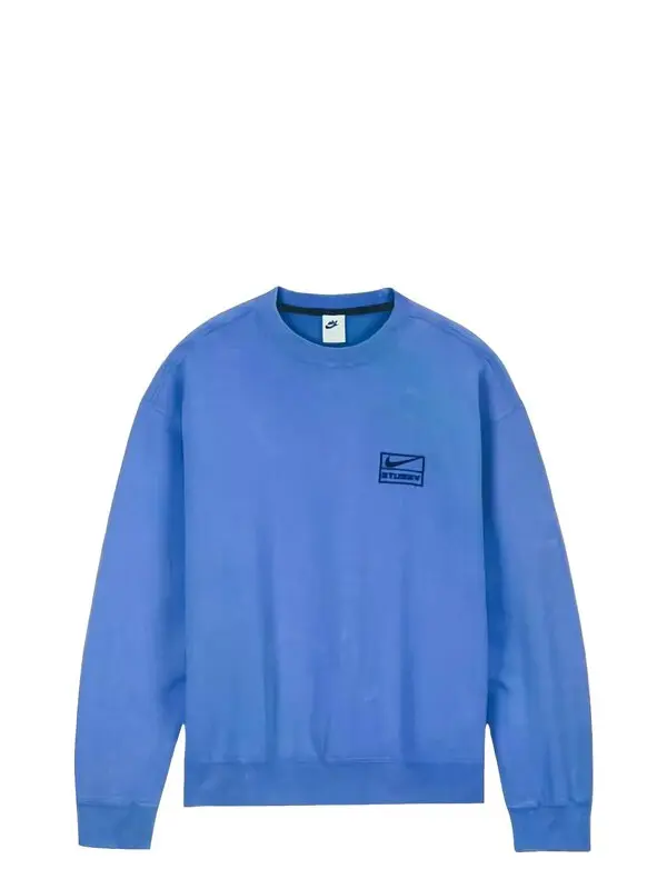 Nike Acid Wash Crew-neck Sweatshirt - Blue