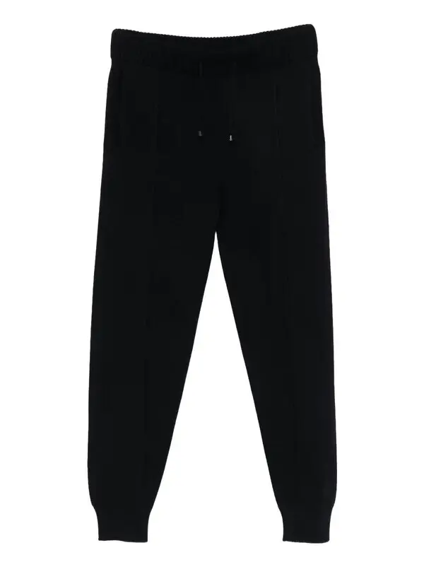 DRUMOHR Ribbed-cuff Wool Track Pants - Blue